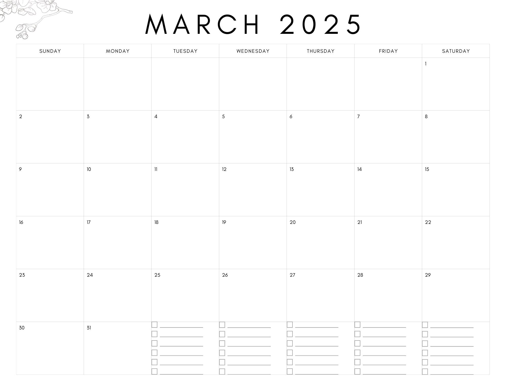 Minimalistic 2025 Monthly Planner/calendar - Etsy