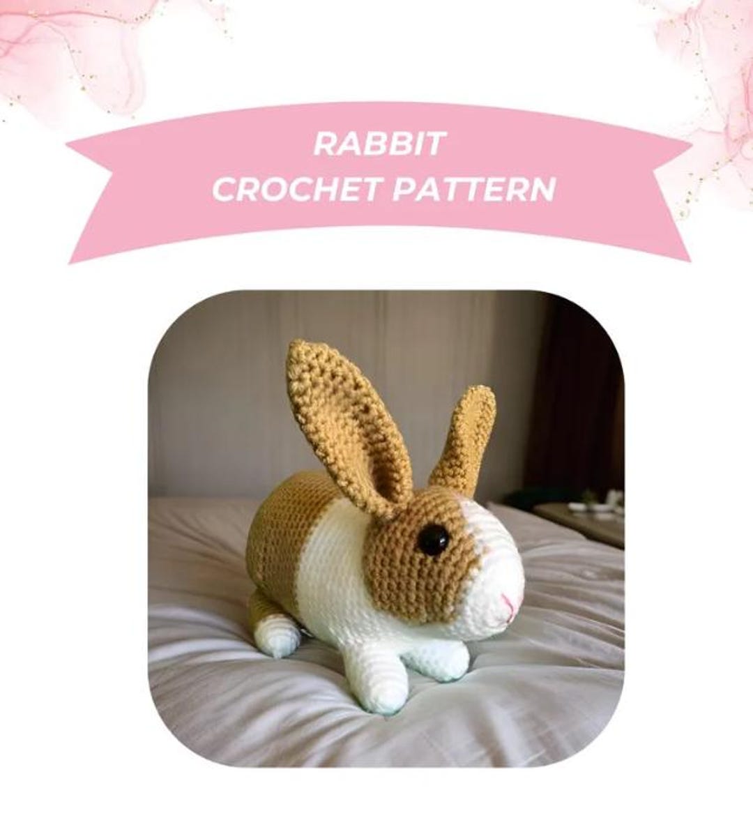 Realistic Bunny Crochet Pattern Amigurumi Easter Plush Bunny Tutorial ...