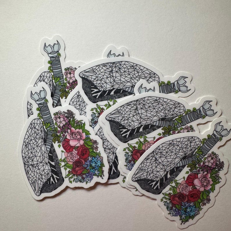 Medical Student - Lung Sticker - Etsy