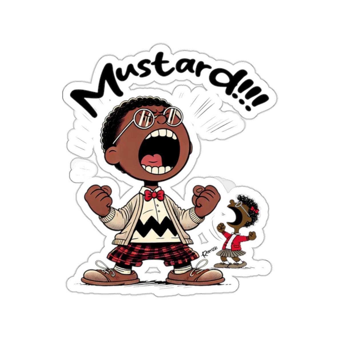 K-dot Kiss-cut Stickers, Kendrick Lamar Mustard Meme Sticker, GNX Album ...