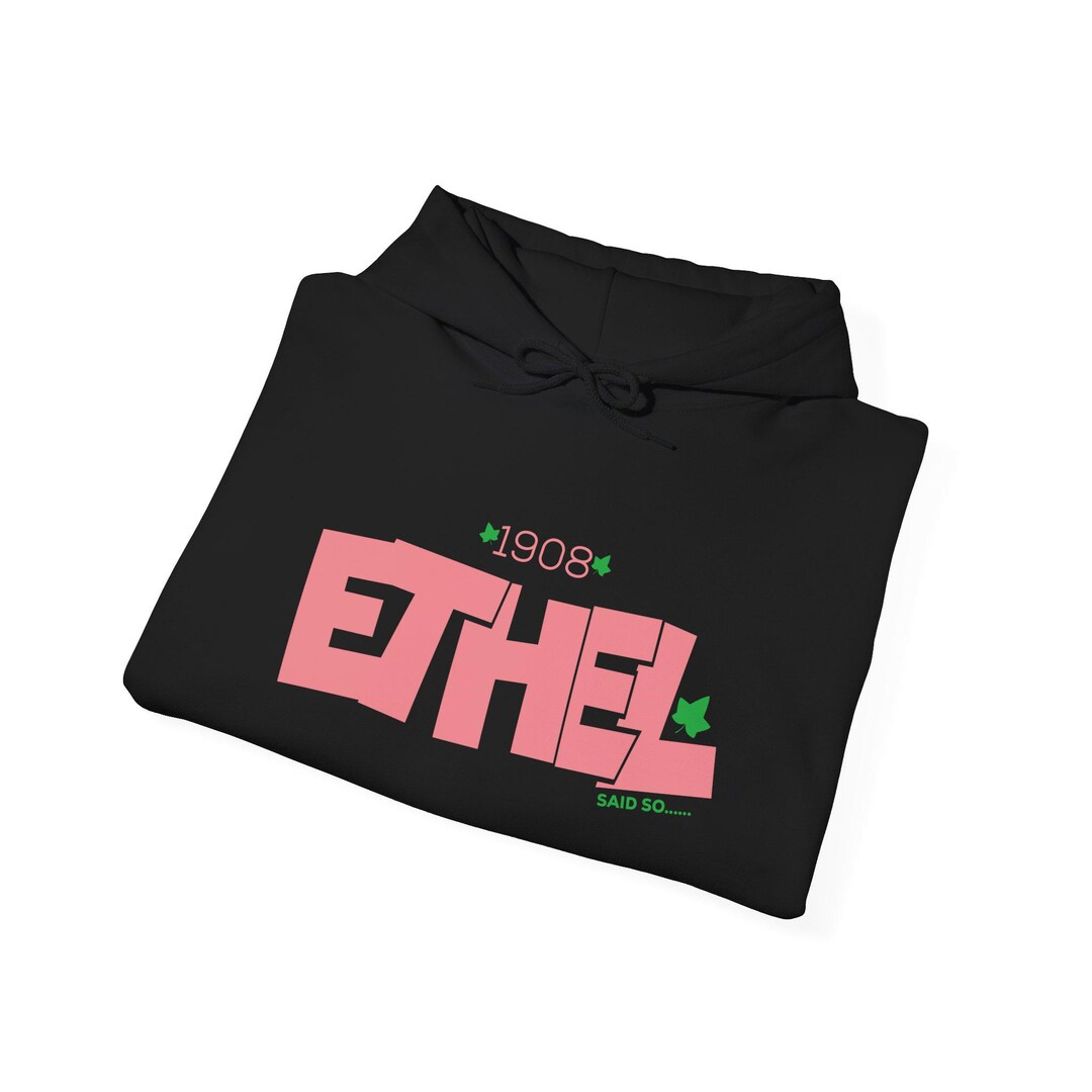 Ethel Alpha Kappa Alpha Hoodie, AKA Sorority Sweatshirt, HBCU College Greek Life Apparel ...