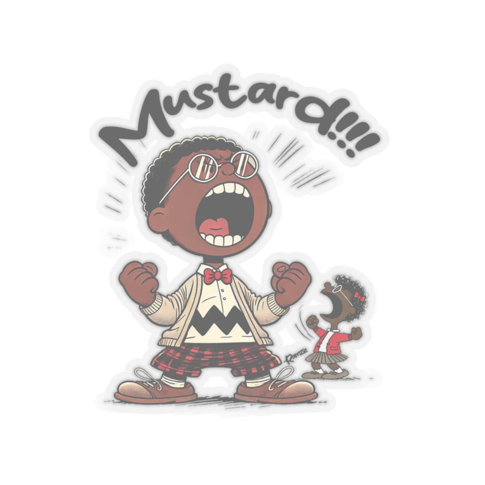 K-dot Kiss-cut Stickers, Kendrick Lamar Mustard Meme Sticker, GNX Album ...