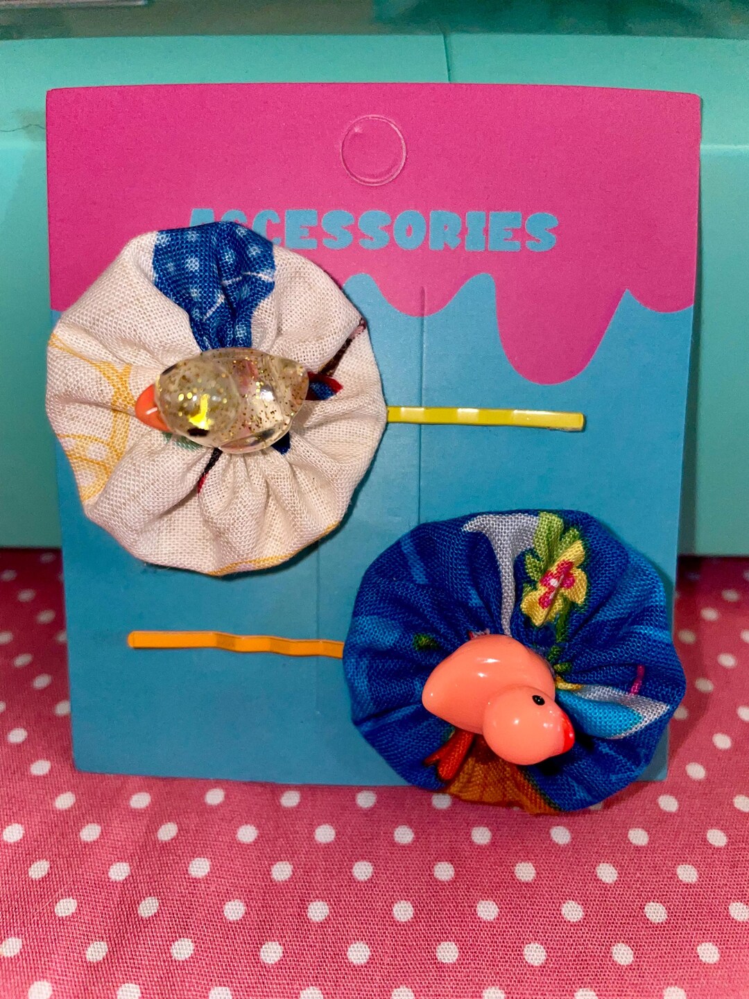 Yoyo Puff Cruise Duck Bobby Pin Pair - Etsy