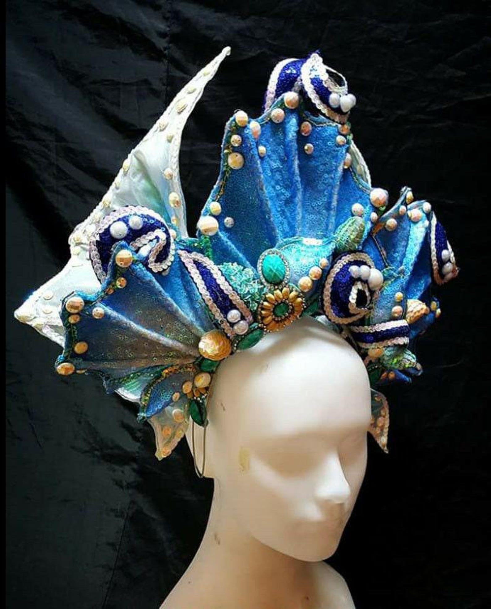 Da Neena H783 Queen of Mermaid Ocean Princess Crystal Showgirl Pageant ...