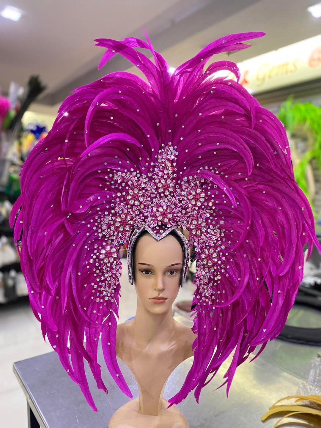 Da Neena H794 Dancing Flower Crystal Vegas Dance Showgirl Pageant ...