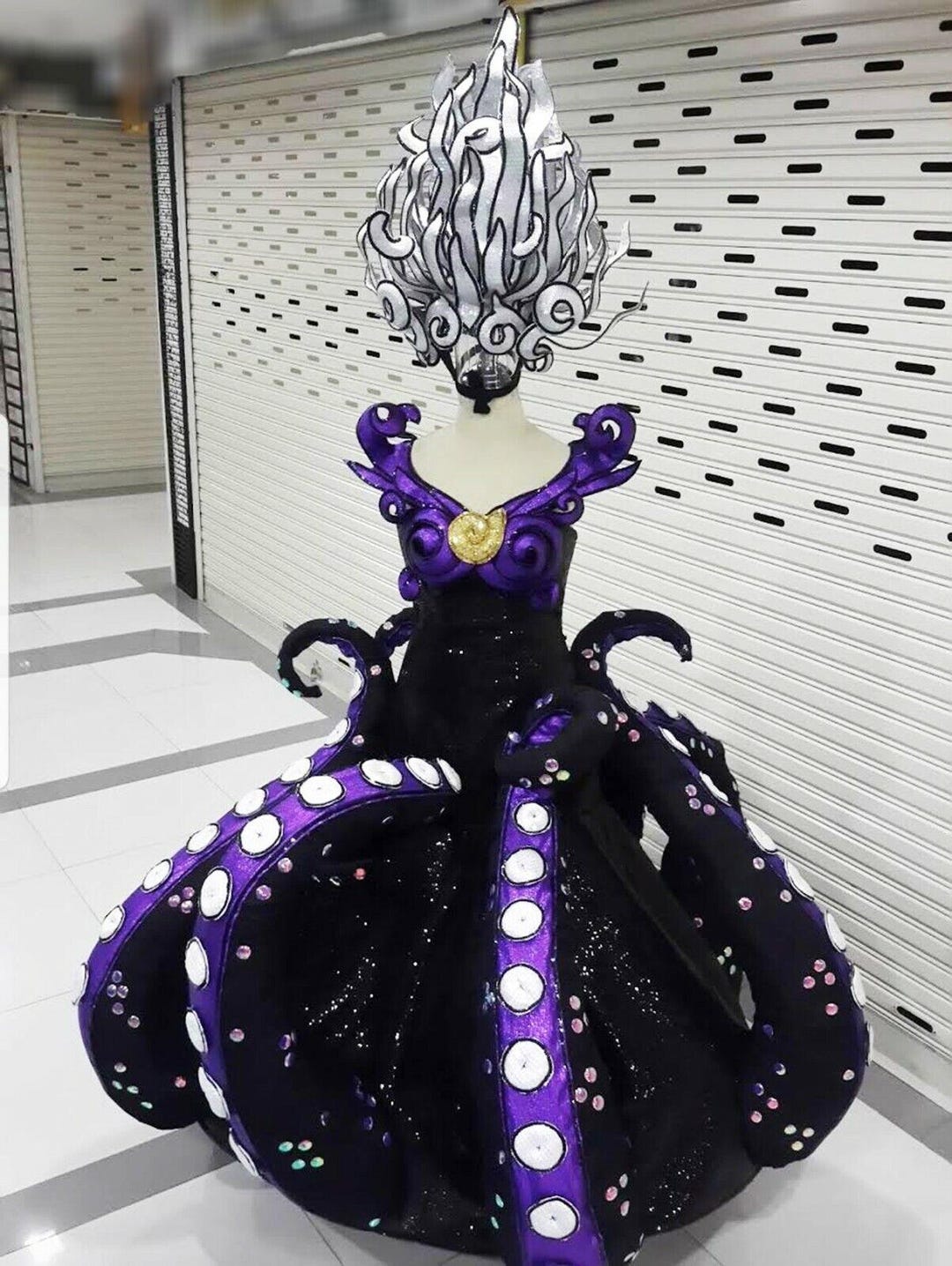 Da Neena Hut C1067 Squid Octopus Devil Vegas Pageant Headdress Costume ...