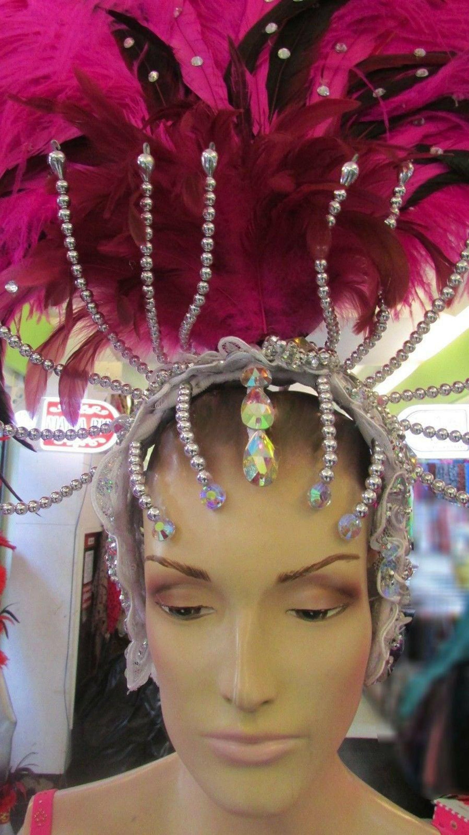 Da Neena C075 Samba Parade Carnival Brazil Feather Headdress Costume ...