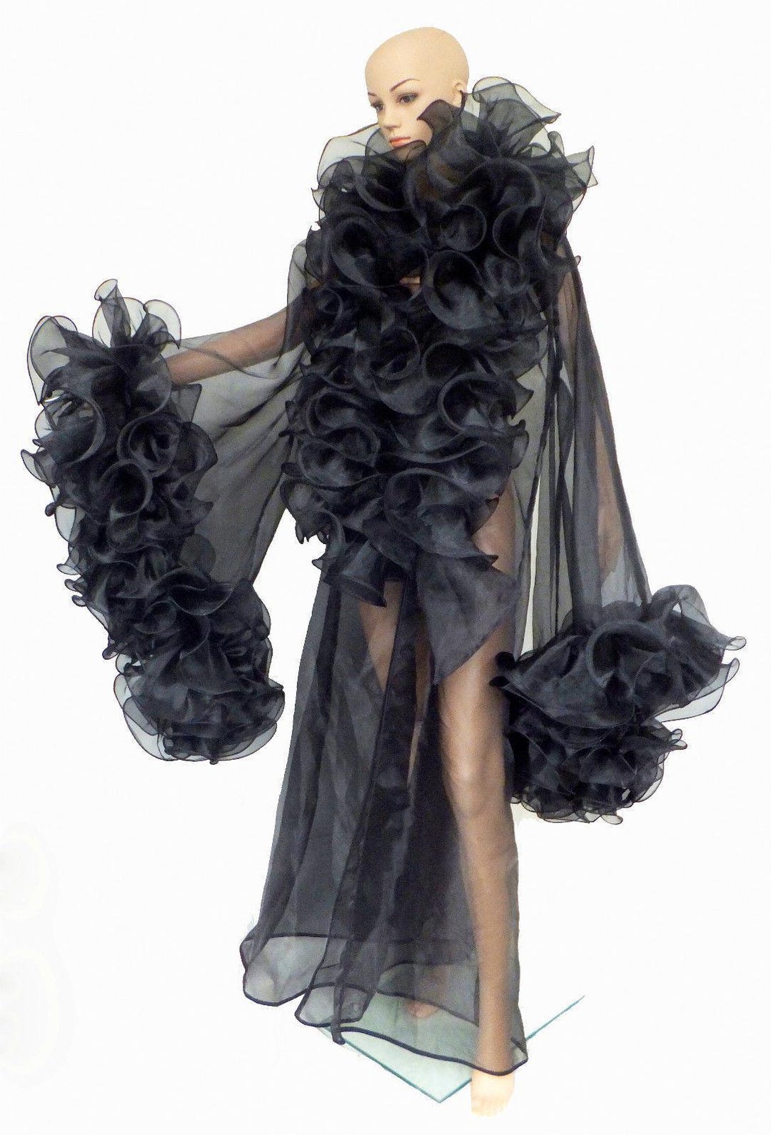 Da Neena C002b Vegas Dance Showgirl Burlesque Cabaret Stage Ruffle Coat ...