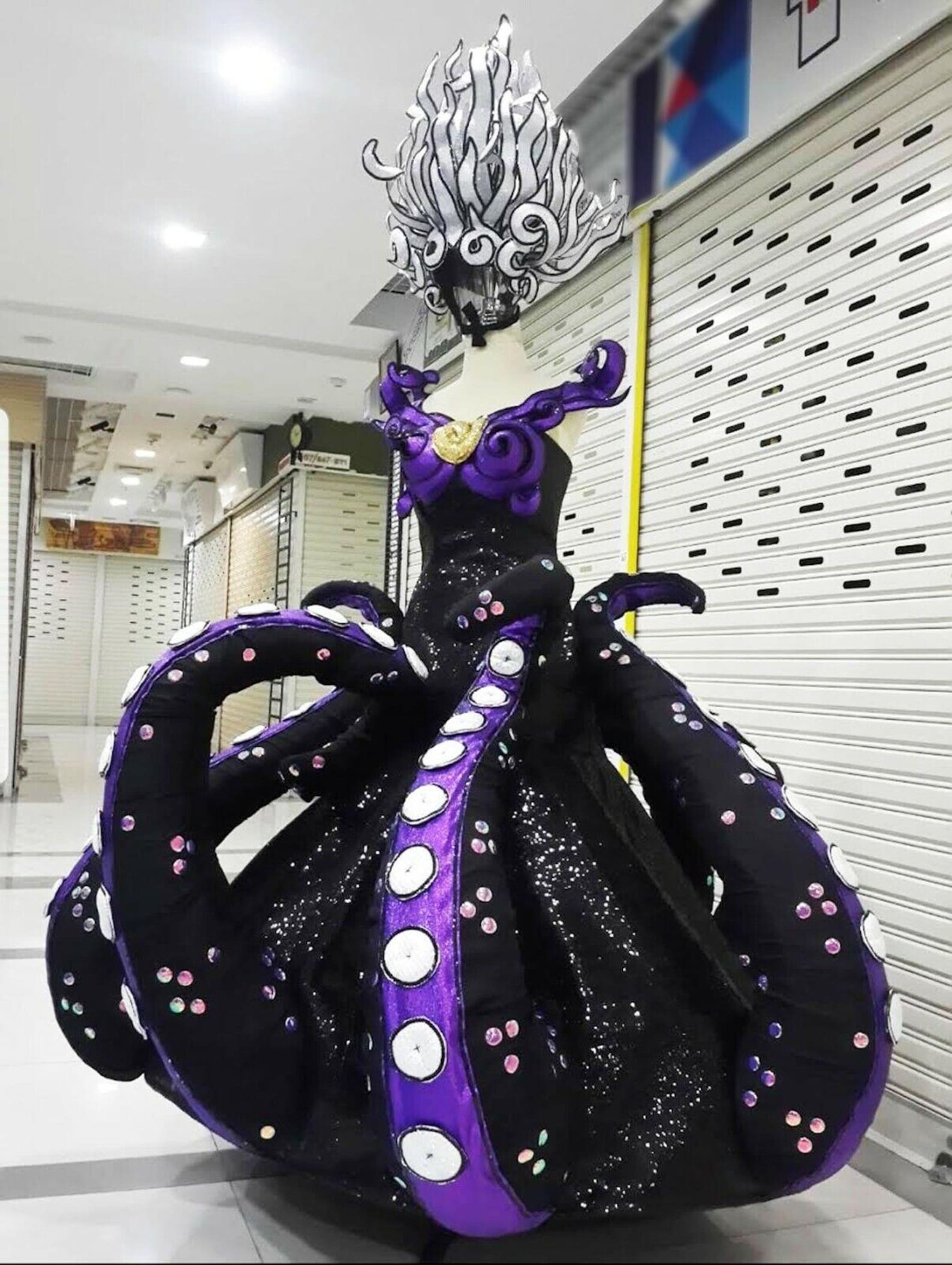 Da Neena Hut C1067 Squid Octopus Devil Vegas Pageant Headdress Costume ...