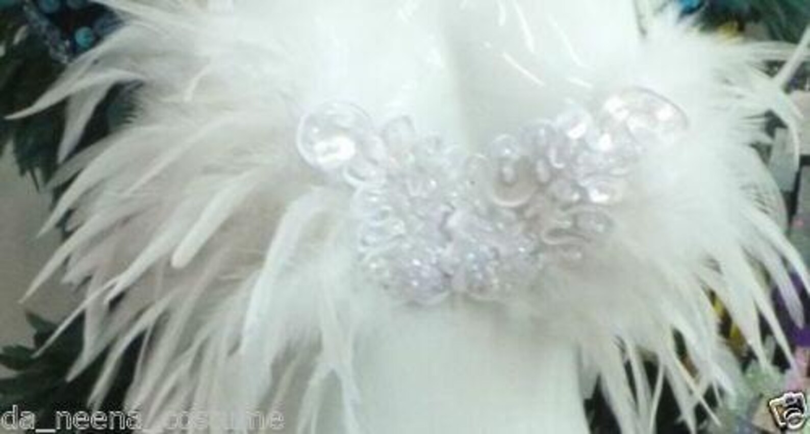 Evita Ftrw Feather Dance Drag Bra Skirt Bra Belt White Swan Costume Set ...