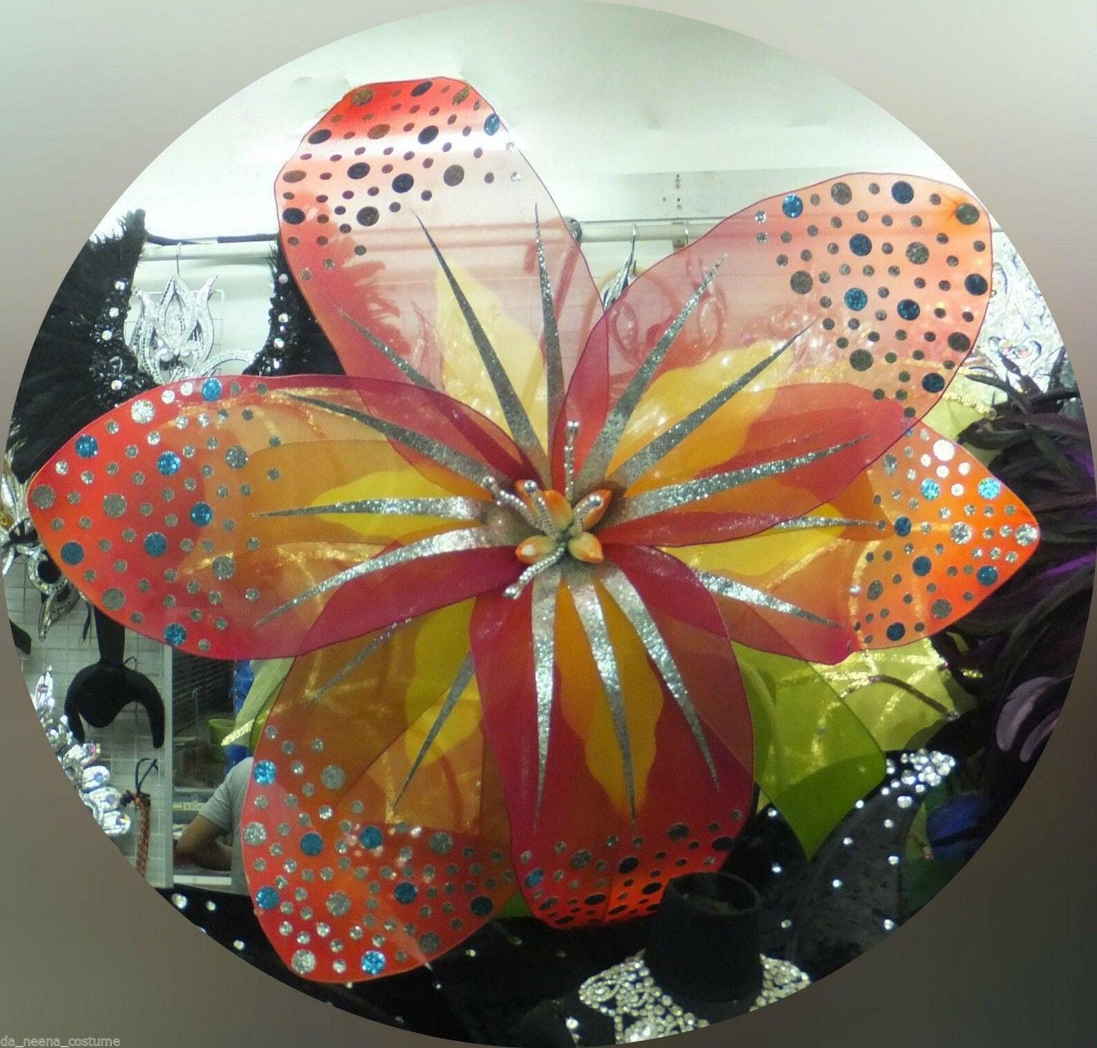 Da Neena H058 Cabaret Pageant Showgirl Drag Giagantic Flower Headdress ...