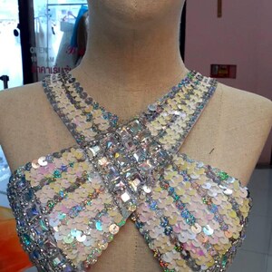 Da Neena M1035 Cher & Elton John Showgirl Stage Vegas Dance Costume Xs ...