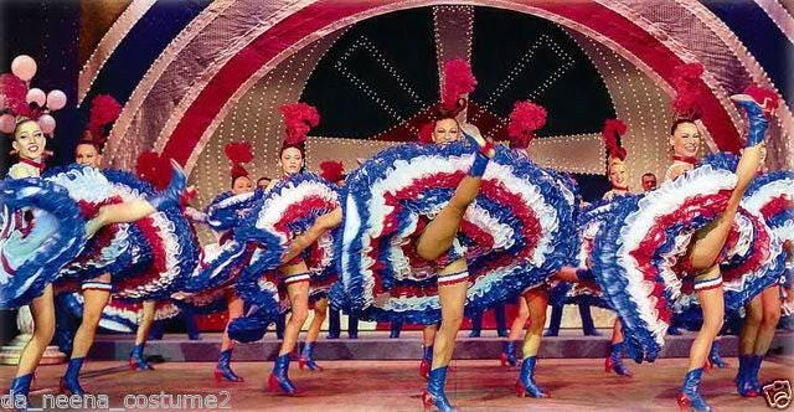 Can Can M052 Moulin Rouge French Authentic Can Can Dress Costume Set - Etsy