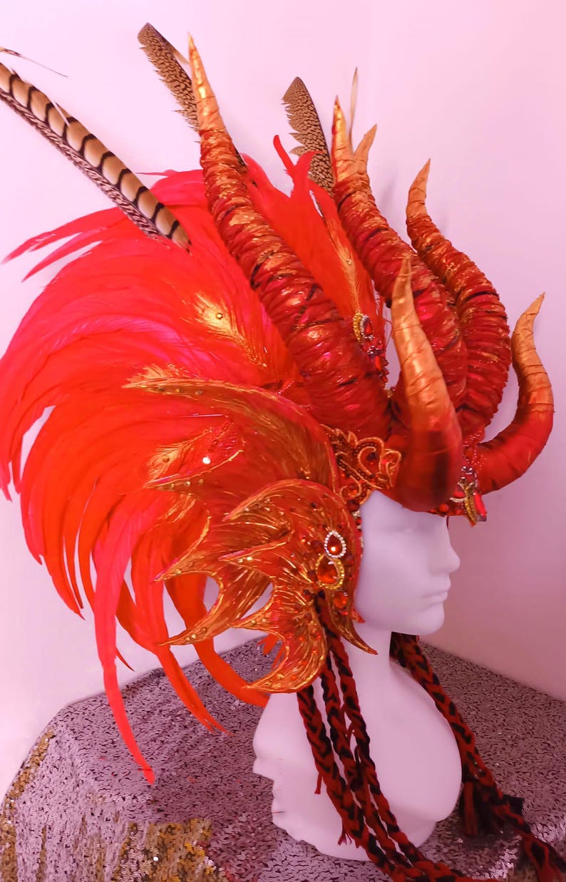 Da Neena H1114 Dragon King of the Forest Vegas Cabaret Showgirl Pageant ...
