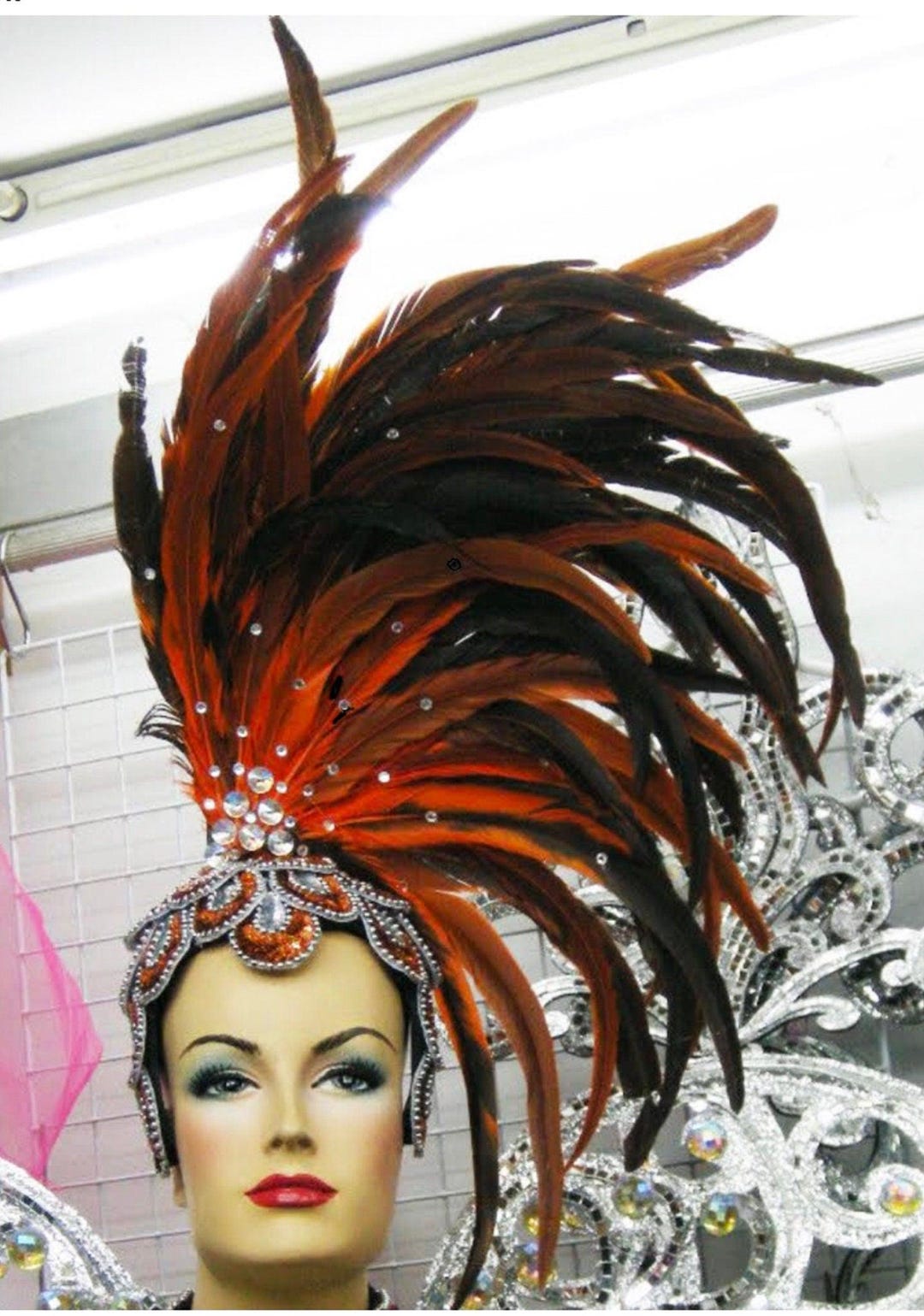 Penchon 196 Wonder Bird Pageant Vegas Samba Dance Feathers Headdress - Etsy