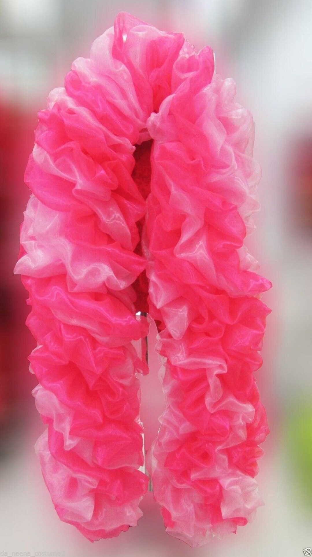Da Neena B102 Elegant Vegas Showgirl Organza Ruffle Gigantic Scraf Boa ...