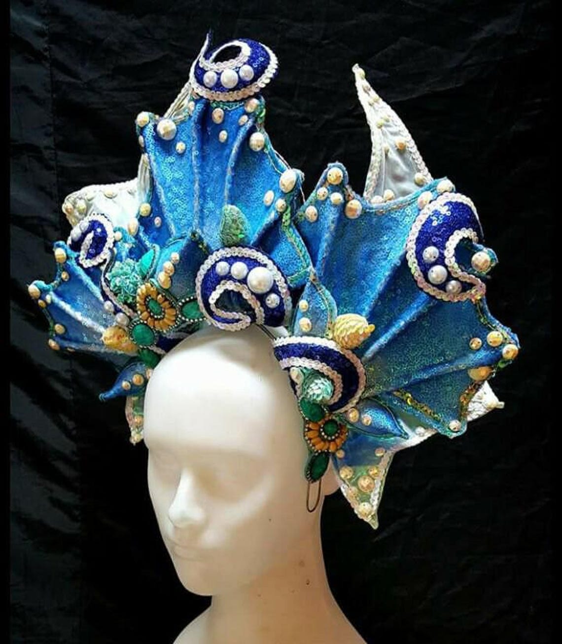 Da Neena H783 Queen of Mermaid Ocean Princess Crystal Showgirl Pageant ...