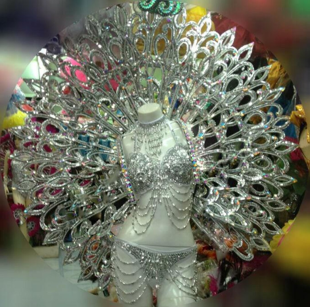 Da Neena B036 Samba Vegas Showgirl Indian Goddess Halo Angel Round ...