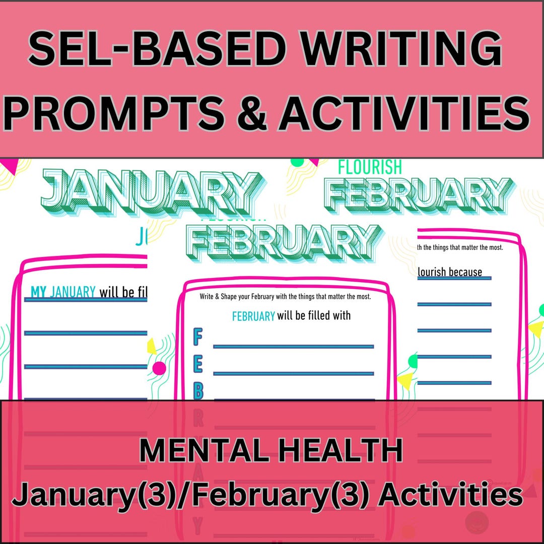 SEL Writing Prompts: Mental Health Activities (digital Download) - Etsy