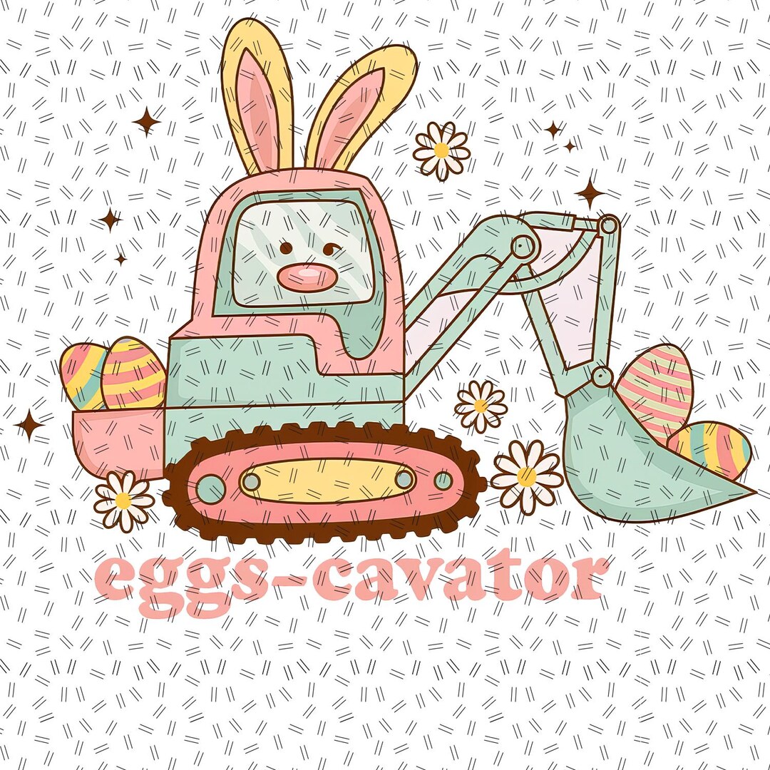 Happy Easter Png, Retro Easter Png, Watercolor Eggs-cavator Png, Easter ...