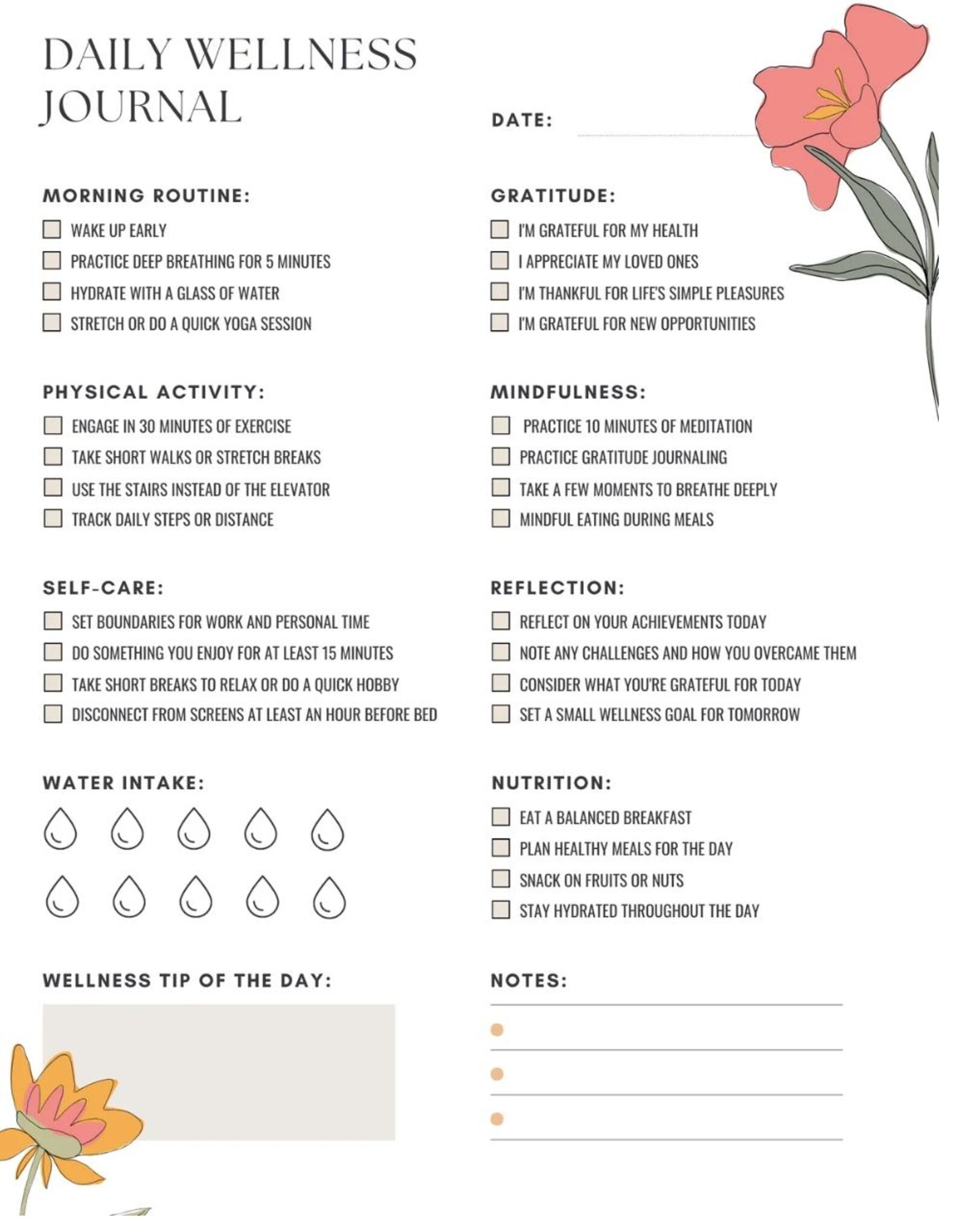 Self Work Journal Prompt Bundle (printable) - Etsy