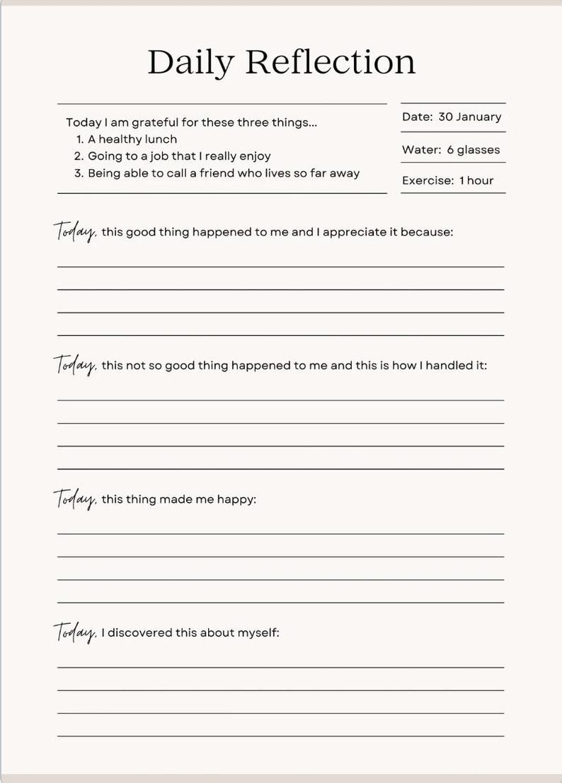 Self Work Journal Prompt Bundle (printable) - Etsy