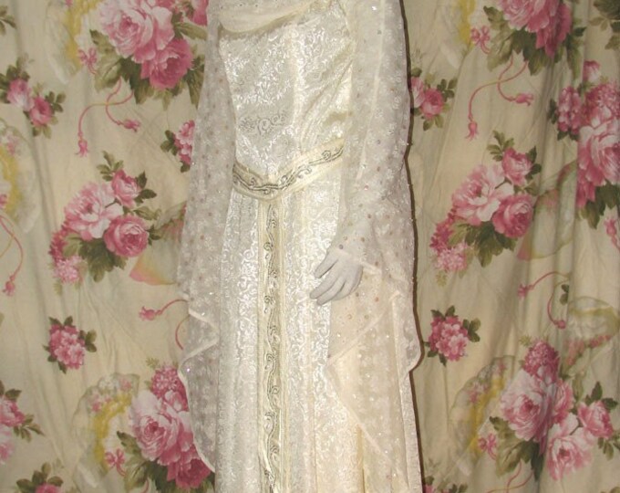 White Elf Queen Cosplay Costume Fantasy LARP Fairy - Etsy