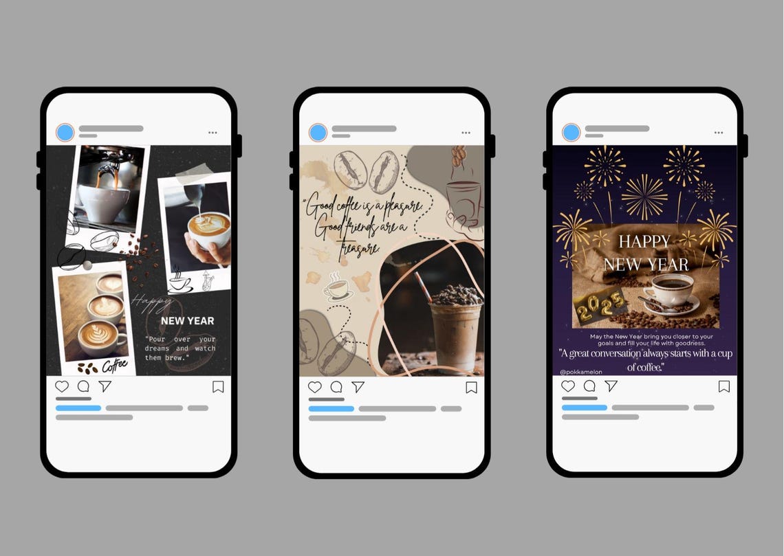 15 Coffee Instagram Post Templates Coffee Shop Templates Social Media ...
