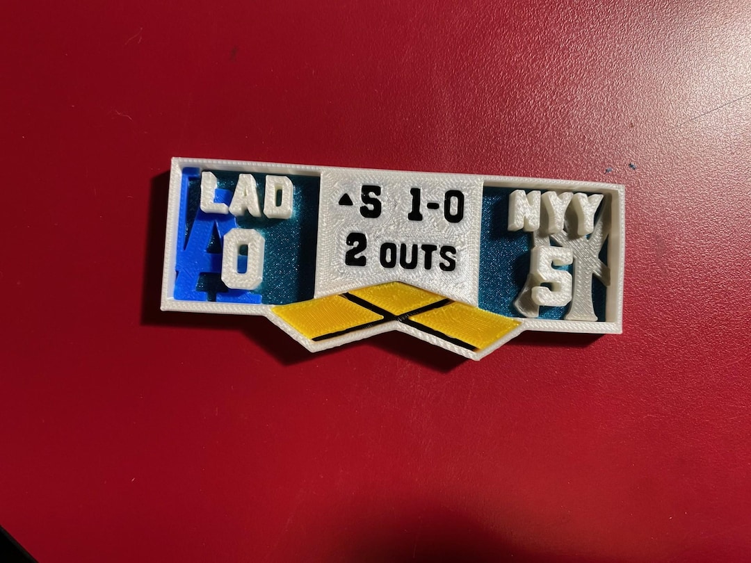 Yankees Vs Dodgers World Series Game 5 Scoreboard Magnet - Etsy