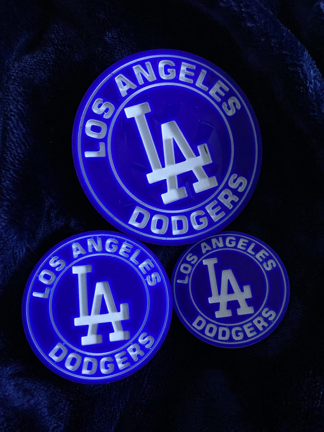 Los Angeles Dodgers Round Logo - Etsy
