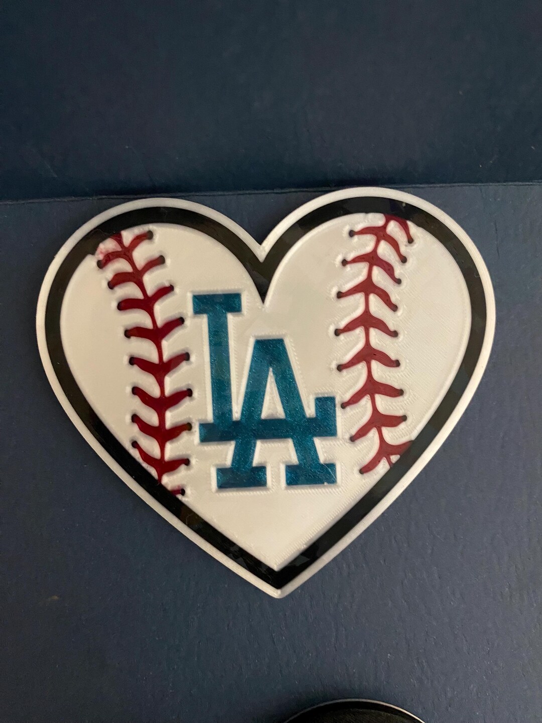 Los Angeles Dodgers Valentine/heart Magnet - Etsy
