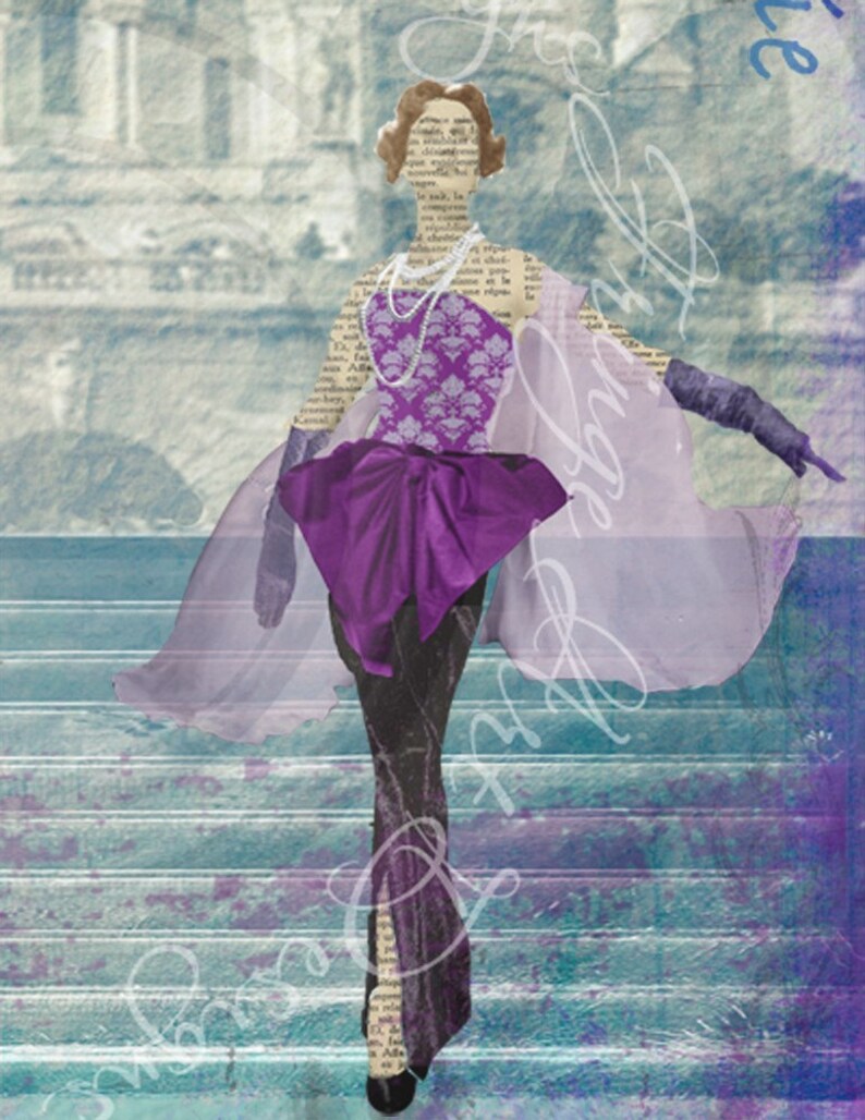 Deconstructing Paris Collage No. 2 C'est La Vie Digital Collage Instant ...