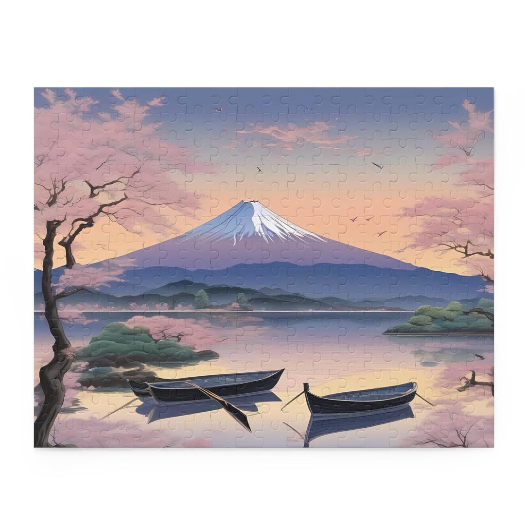Scenic Puzzle With Mount Fuji, 252,500 Piece Jigsaw, Relaxing Family ...