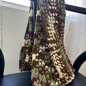 Multi-colored, Chunky, Bulky, Plush, Cozy, Soft, Warm, and Handmade ...