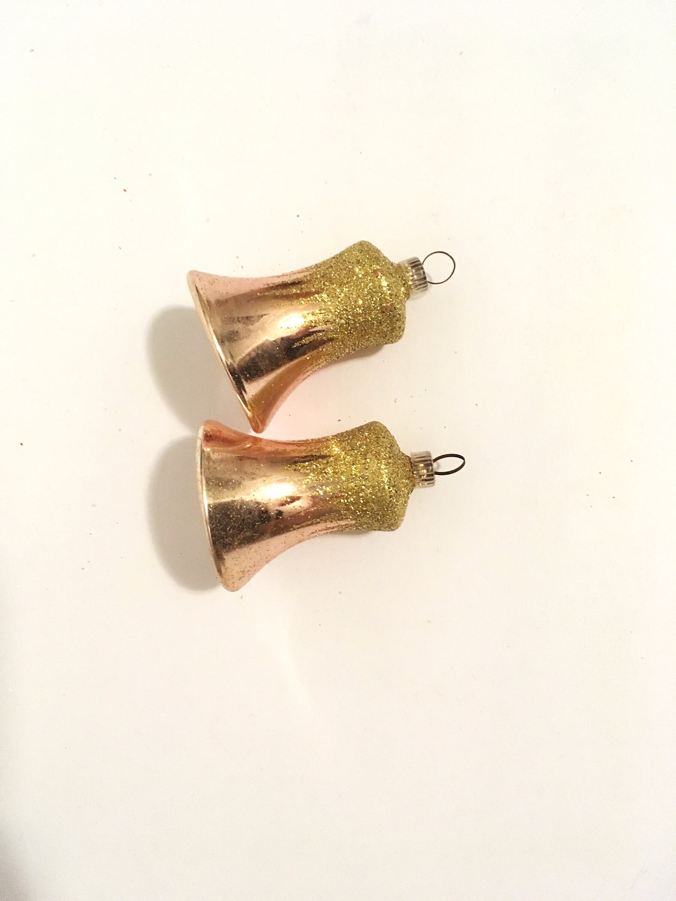 Christmas Ornaments - Two German Hand Blown Glass Bells - Etsy