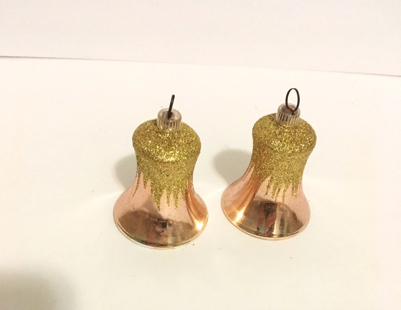Christmas Ornaments - Two German Hand Blown Glass Bells - Etsy