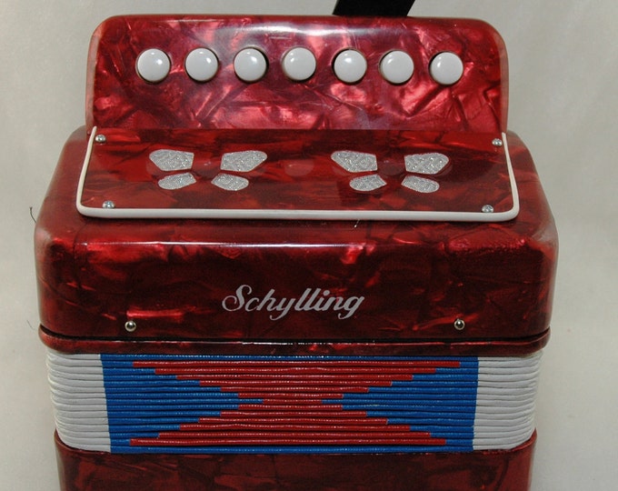 Toy Accordion Vintage Squeeze Box Schylling Toys - Etsy