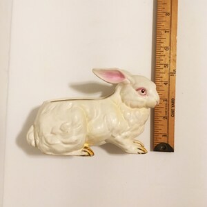 Vintage Lefton Ceramic Figurine - Bunny Planter - Etsy