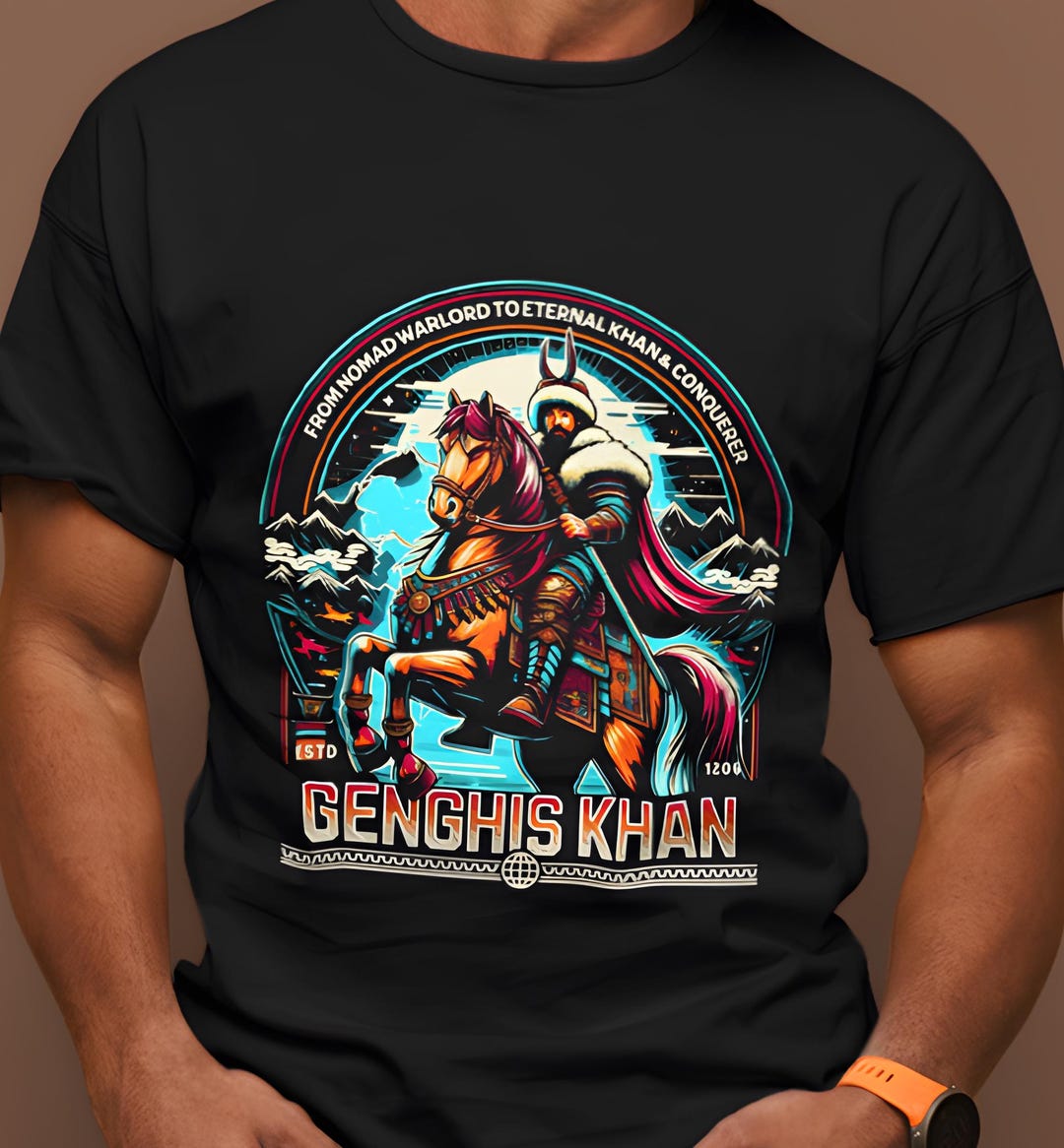 Genghis Khan Unisex T-shirt, Mongol Empire Tee, Conquerer Shirt ...