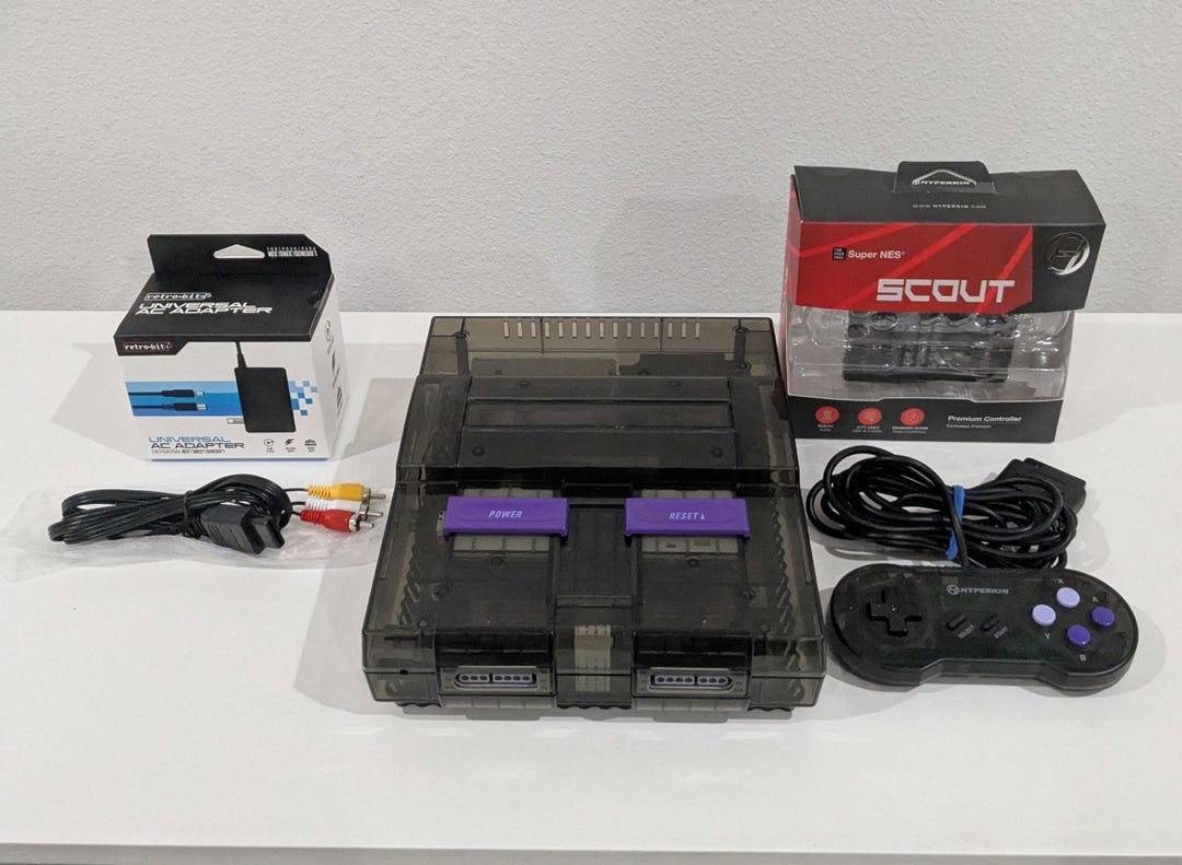 Refurbished Original Super Nintendo Entertainment System SNES. Smoke ...