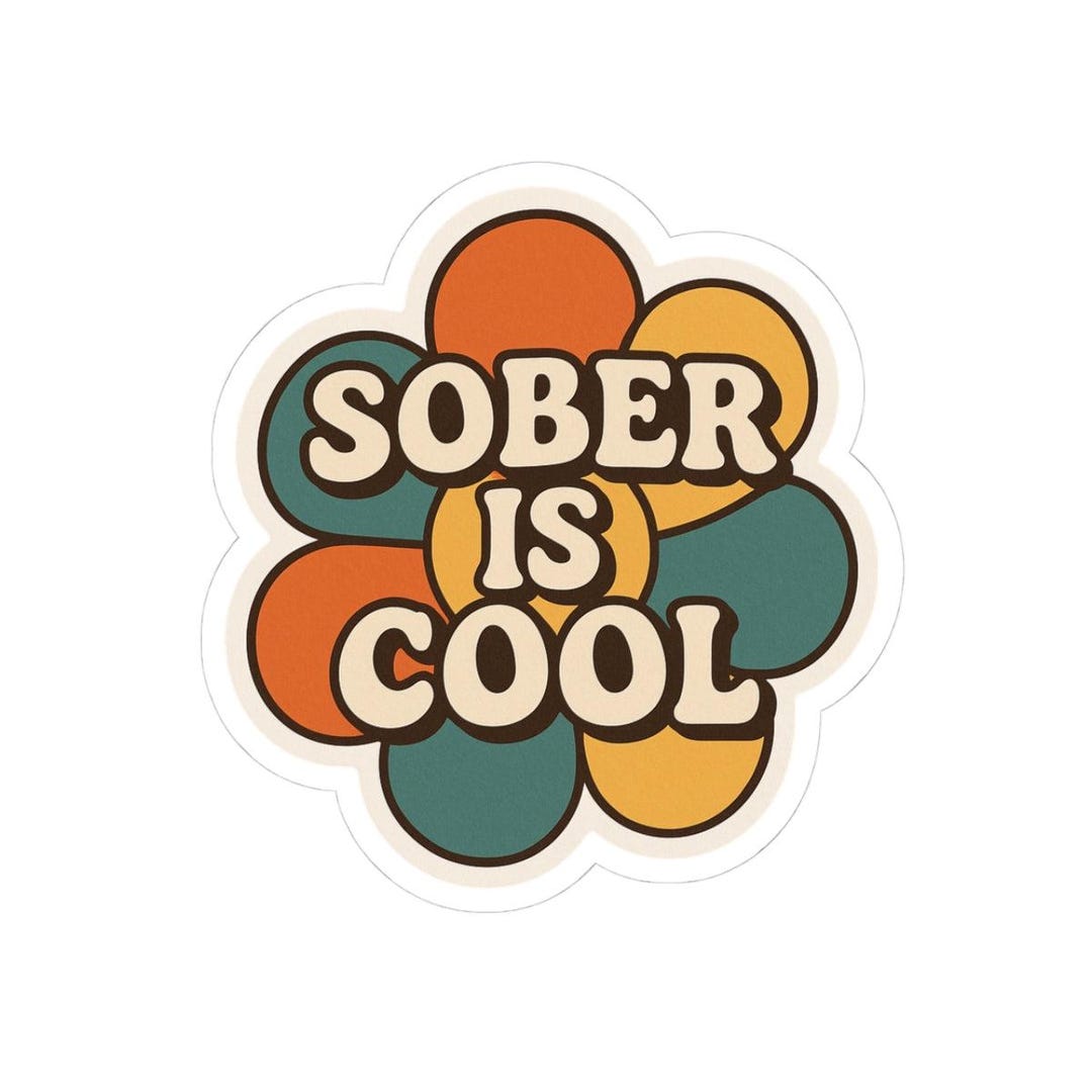 Sticker - Sober is Cool Sobriety Decal Sticker - Etsy