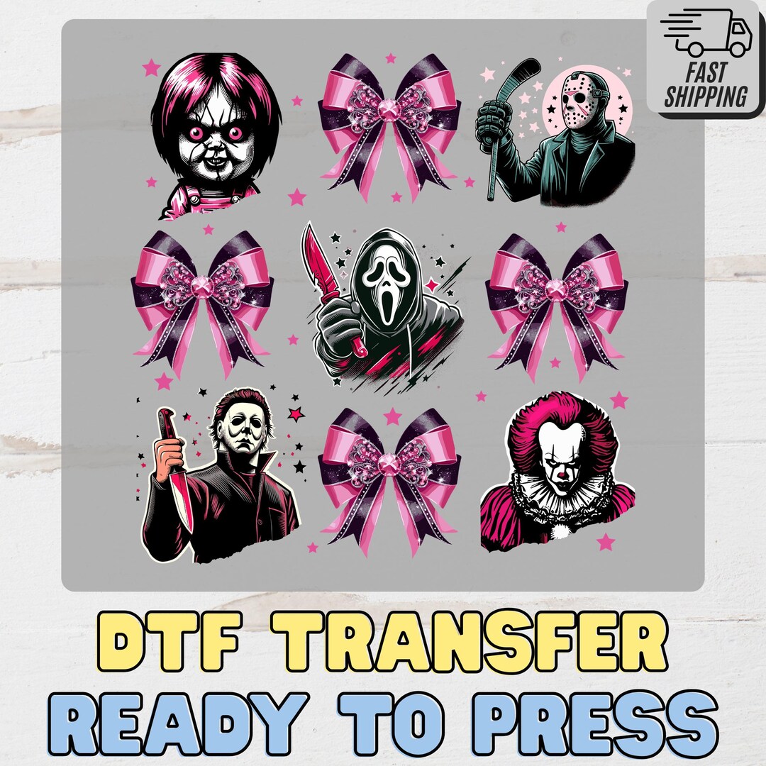 Gothic Horror Halloween DTF Transfer: Spooky T-shirt Iron-on Design - Etsy