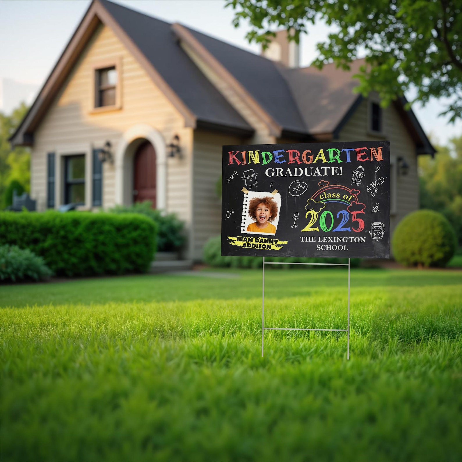 Personalized Kindergarten Graduation Yard Sign: Photo Keepsake, Class ...