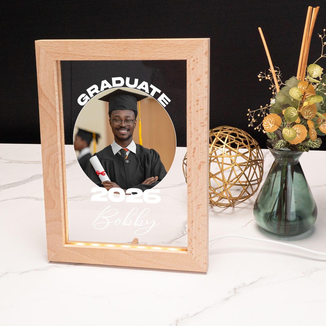 Personalized Graduation Caricature Plaque, Class of 2026 Photo Gift ...