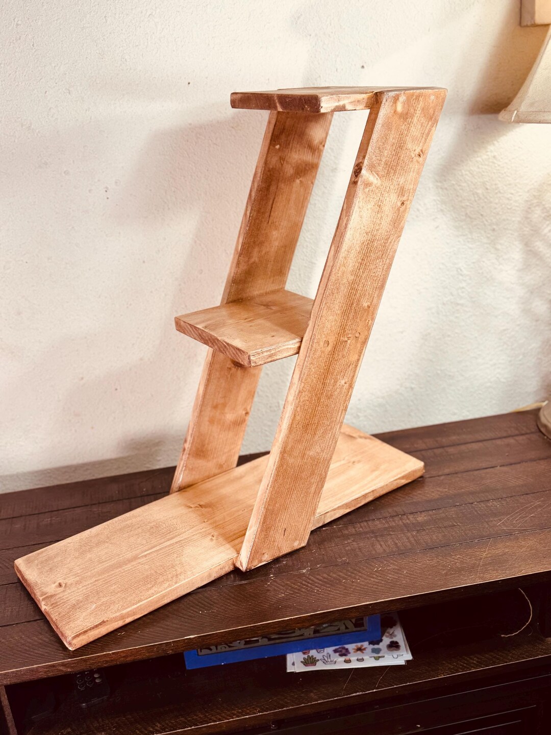 Handmade 3-tiered Wooden Shelf - Plant/item Display - Etsy