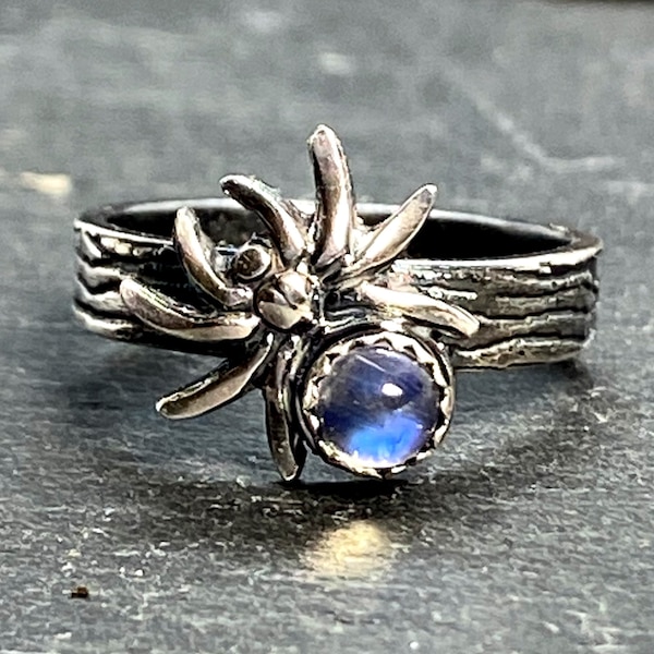 Silver Spider Ring - Etsy