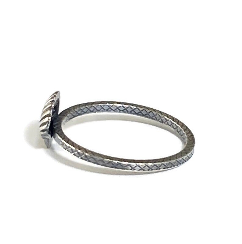 Seashell Ring in Sterling Silver Sea Life Ocean Stacking Ring | Etsy