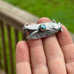 Cicadas Necklace in Sterling Silver Abalone Shell Jewelry - Etsy