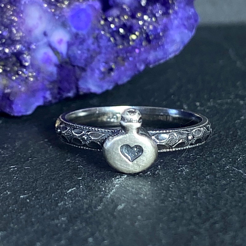 Silver Love Ring - Etsy