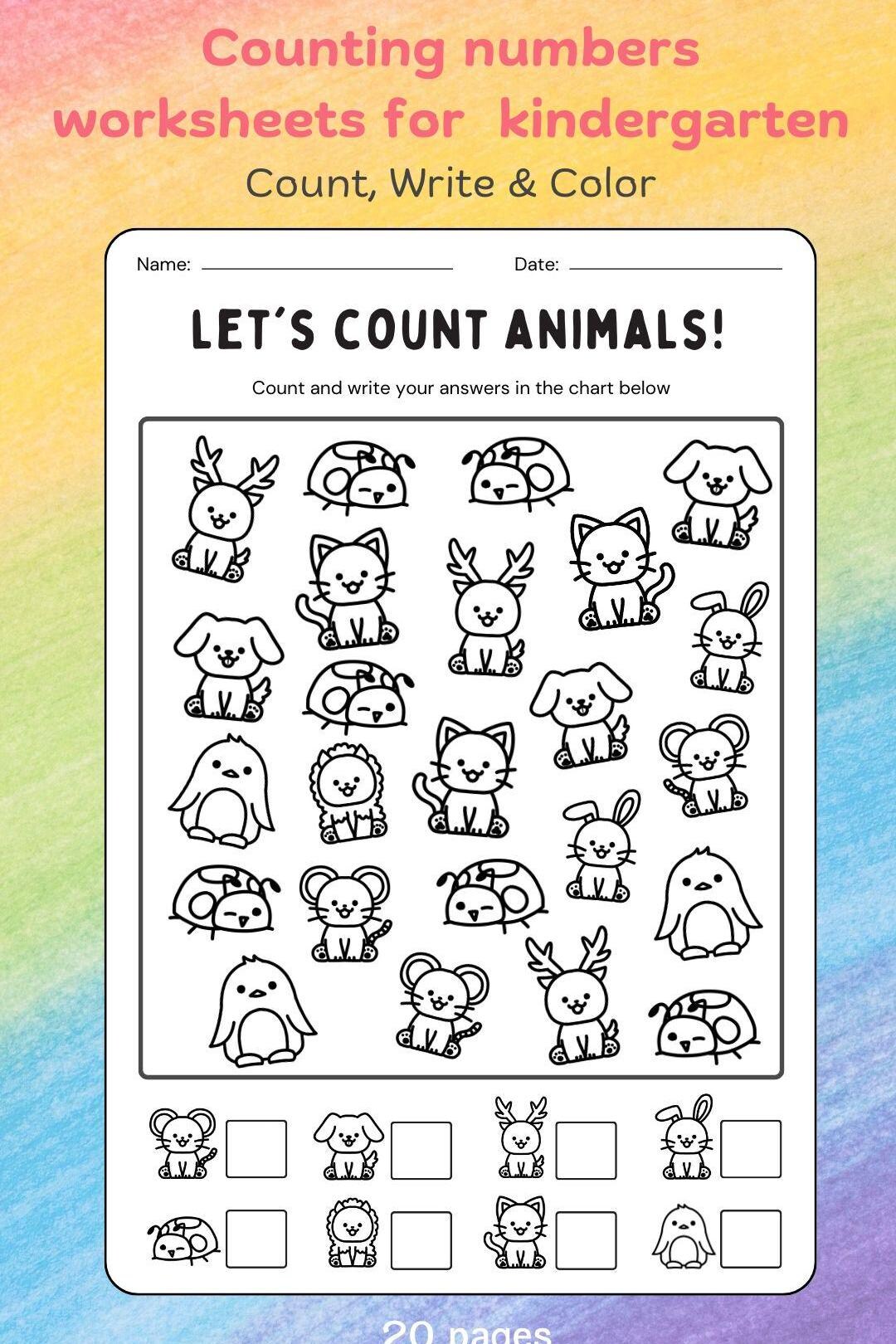 Fun Counting & Math Sheets for Preschoolers | Activities to Help Learn ...